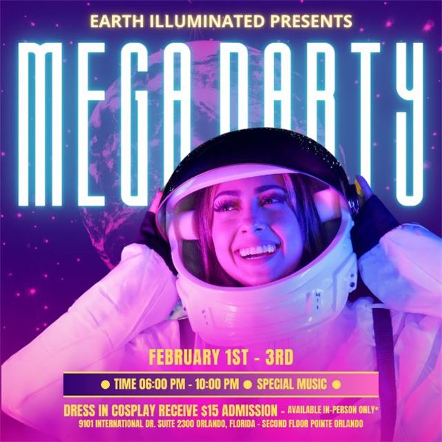 Orlando Event: MEGA Party at Earth Illuminated